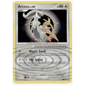 ARCEUS LV.100 Holofoil Rare Pokemon Arceus Card # AR5