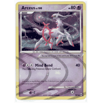 ARCEUS LV.100 Holofoil Rare Pokemon Arceus Card # AR7