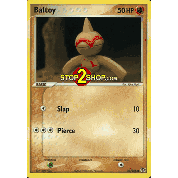 BALTOY Pokemon Emerald Single Common Card # 43