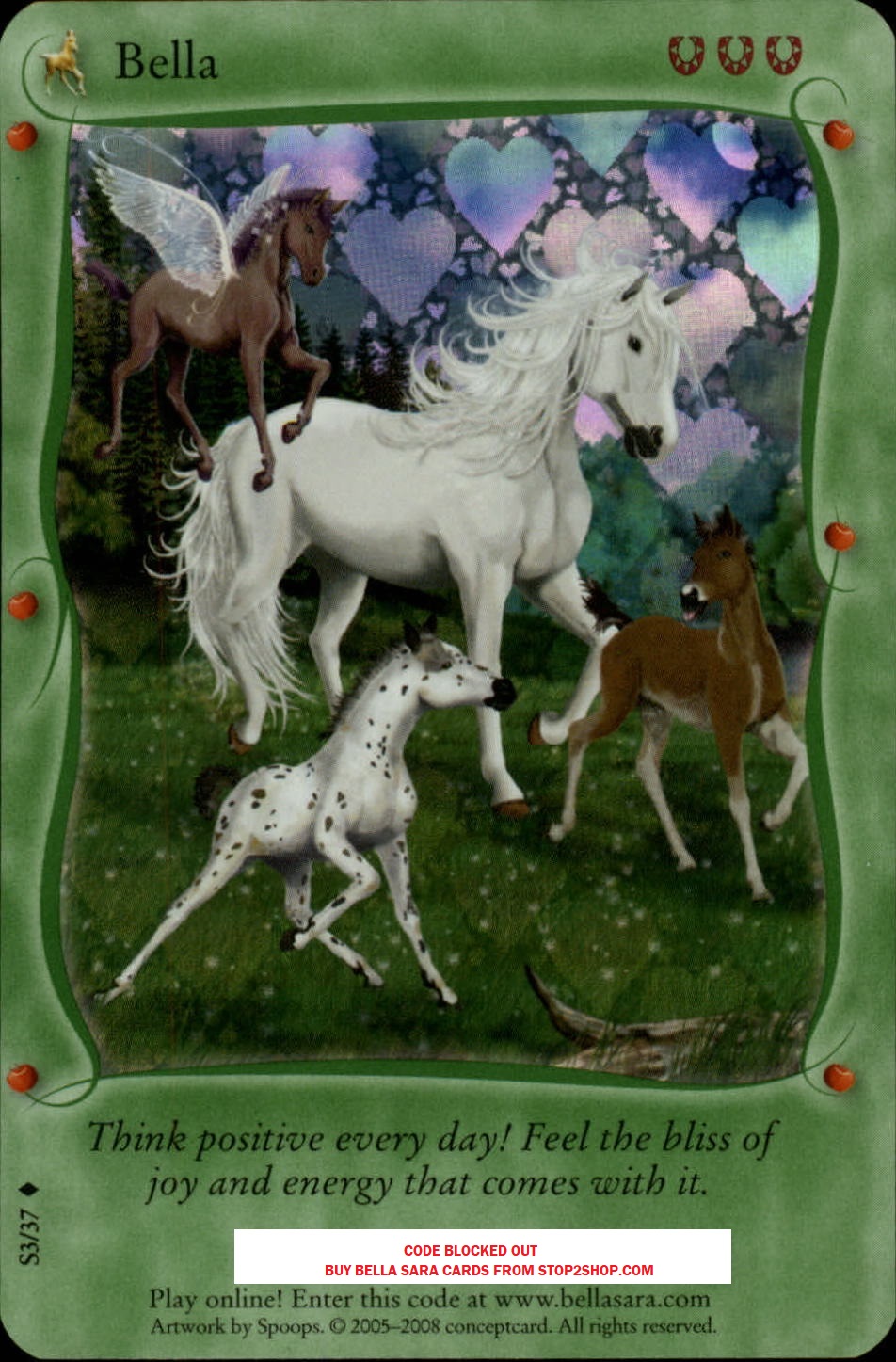 BELLA Bella Sara BABY BELLA SERIES Foil Card # S3/37