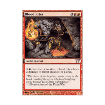 Blood Rites MTG Champions of Kamigawa Uncommon Card