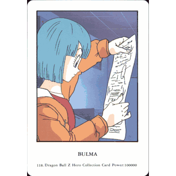 BULMA DragonBall Z Hero Collection Series 1 Card # 118