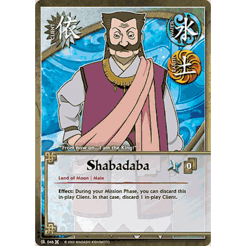 C-046 SHABADABA Common Naruto Card