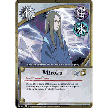 C-051 Miroku Naruto TCG Rare Card