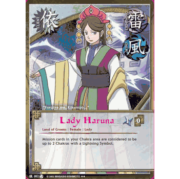 C-052 PRINCESS HARUNA Rare Naruto CCG Card