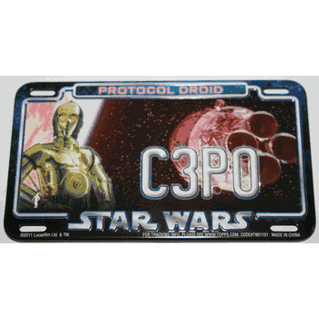 C3PO - 2011 Star Wars Power Plate - Authentic Metal Mini Star Wars ...