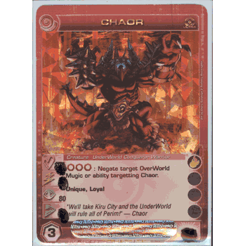 CHAOR Chaotic UR Foil Card & Code MAX WISDOM STAT OF 80 Dawn of Perim