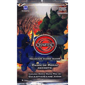 Chaotic Trading Card Game Booster Pack containing 9 Chaotic Cards