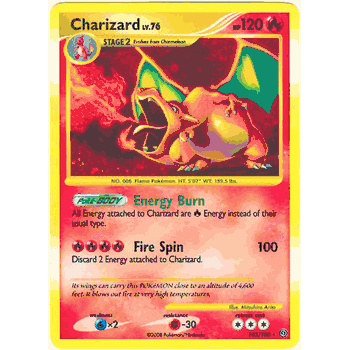 CHARIZARD LV.76 Pokemon Stormfront Card # 103