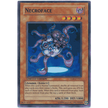 CRMS-ENSE1 NECROFACE Limited Edition Yugioh Super Rare Holofoil Card