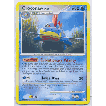 CROCONAW LV.27 Pokemon Mysterious Treasures Uncommon Card # 44