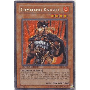 CT1 - EN003 Command Knight Limited Edition Secret Rare Holofoil Yugioh Card