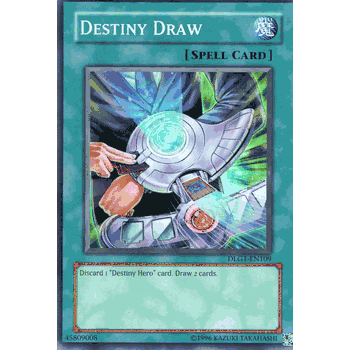 DLG1-EN109 Destiny Draw Super Rare Holofoil Yugioh Dark Legends Card