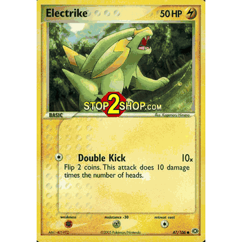 DOUBLE KICK ELECTRIKE Pokemon Emerald Single Common Card # 47