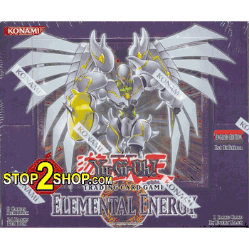 Elemental Energy 1st Edition Yugioh Booster Box Containing 24 Yu-gi-oh Packs