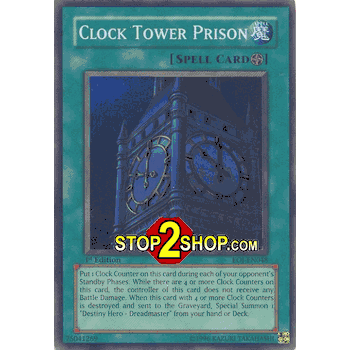 EOJ - 048 Clock Tower Prison YuGiOh Super Rare Holofoil Card
