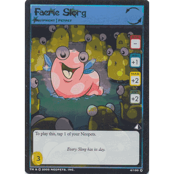 FAERIE SLORG Neopets TCG The Lost Desert Holofoil Card # 4
