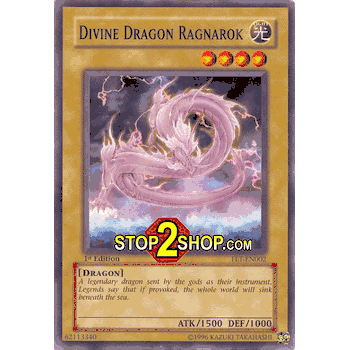 FET - 002 Divine Dragon Ragnarok Flaming Eternity Common Yugioh Card