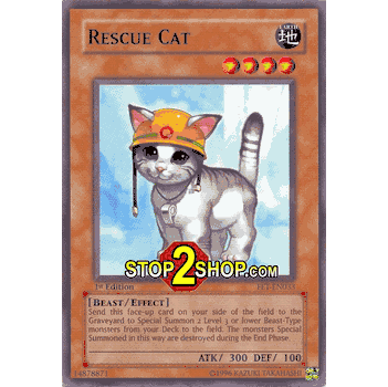 FET - 033 Rescue Cat Flaming Eternity Common Yugioh Card
