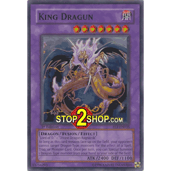 FET - 036 King Dragun Flaming Eternity Super Rare Holofoil Yugioh Card