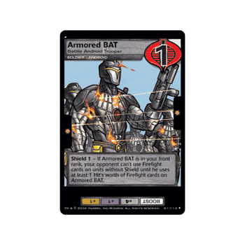GI Joe TCG Card # 61 Armored BAT Battle Android Trooper Uncommon Card
