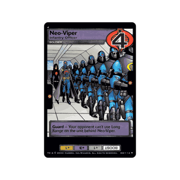 GI Joe TCG Card # 88 Neo-Viper Infantry Officer Uncommon Card