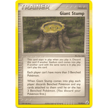 GIANT STUMP Uncommon Pokemon TCG Legend Maker Card # 75
