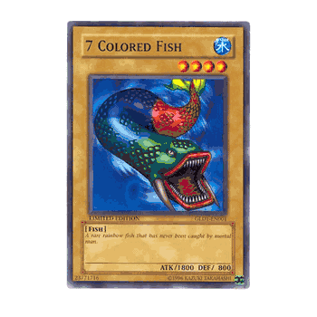 GLD1-EN001 7 Colored Fish Yugioh Gold Edition Common Card