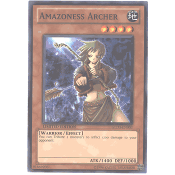 GLD3-EN003 AMAZONESS ARCHER Common Yugioh Gold Series 3 Card