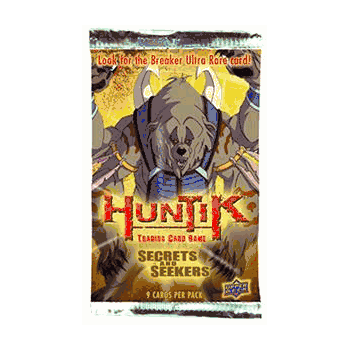 Huntik TCG Secrets and Seekers Booster Pack containing 9 Huntik Cards