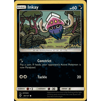 INKAY Pokemon SM03 Sun & Moon Bruning Shadows Common Card # 89