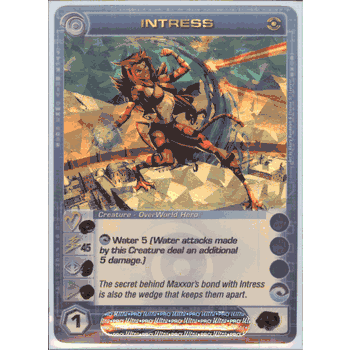 Intress Chaotic Sr Foil Card Code Max Strength Stat Of 45 Dawn Of Perim