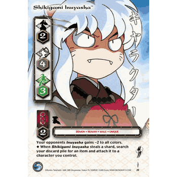 InuYasha TCG Yokai Common Card # 20 Shikigami Inuyasha?