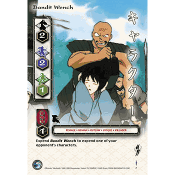 InuYasha TCG Yokai Common Card # 7 Bandit Wench