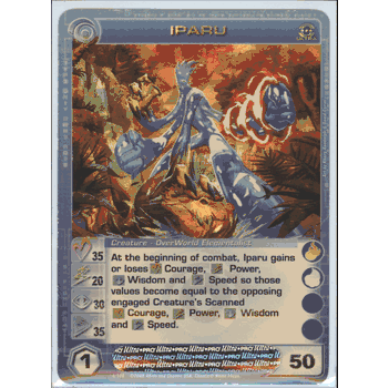 IPARU Chaotic UR Foil Card & Code RANDOM STATS Silent Sands