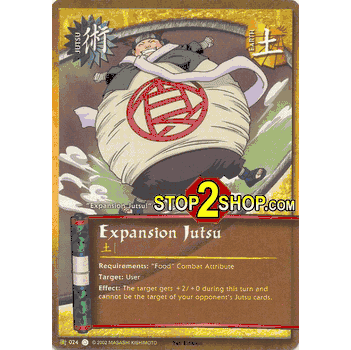 J-024 Expansion Jutsu Common Naruto Card