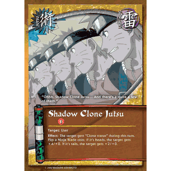 J-025 Shadow Clone Jutsu Naruto Card