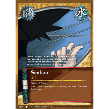 J-051 Senbon Rare Naruto Card