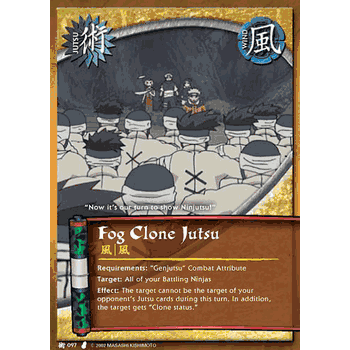 J-097 Fog Clone Jutsu Common Naruto Card