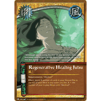 J-266 Regenerative Healing Jutsu Common Naruto Card