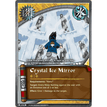 J-370 CRYSTAL ICE MIRROR Common Naruto Card