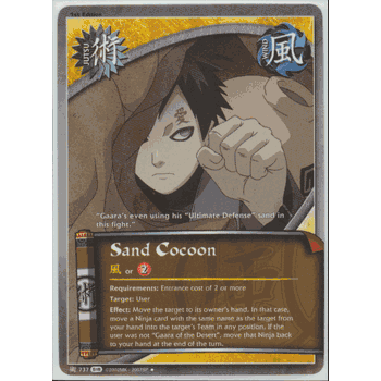 J-737 Sand Cocoon Uncommon Naruto Card