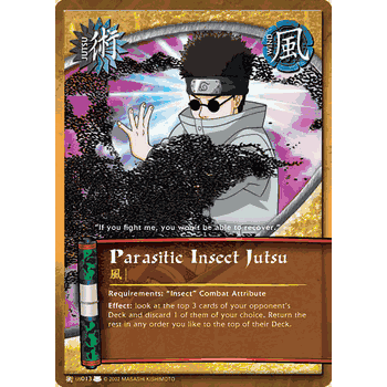 J-US013 Parasitic Insect Jutsu Naruto Common Card