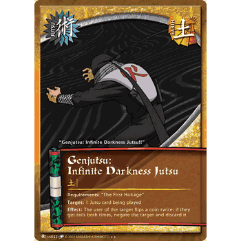 J-US032 Genjutsu: Infinite Darkness Jutsu Rare Naruto Card