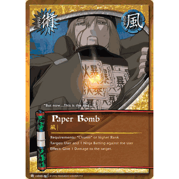 J-US046 Paper Bomb Common Naruto Card