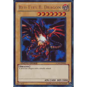 LC01-EN006 RED-EYES B.DRAGON Limited Edition Ultra Rare Holofoil Yugioh ...