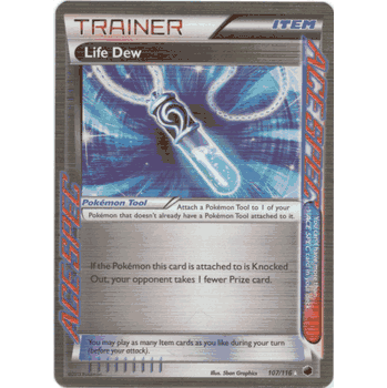 LIFE DEW BW9 Pokemon Plazma Freeze Holofoil Rare Card # 107