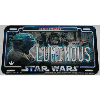 LUMINOUS (Special Rare Chase Plate) - 2011 Star Wars Power Plate ...