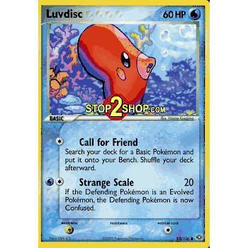 LUVDISC Pokemon Emerald Single Common Card # 53