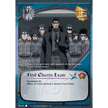 M-059 First Chunin Exam Rare Naruto Card